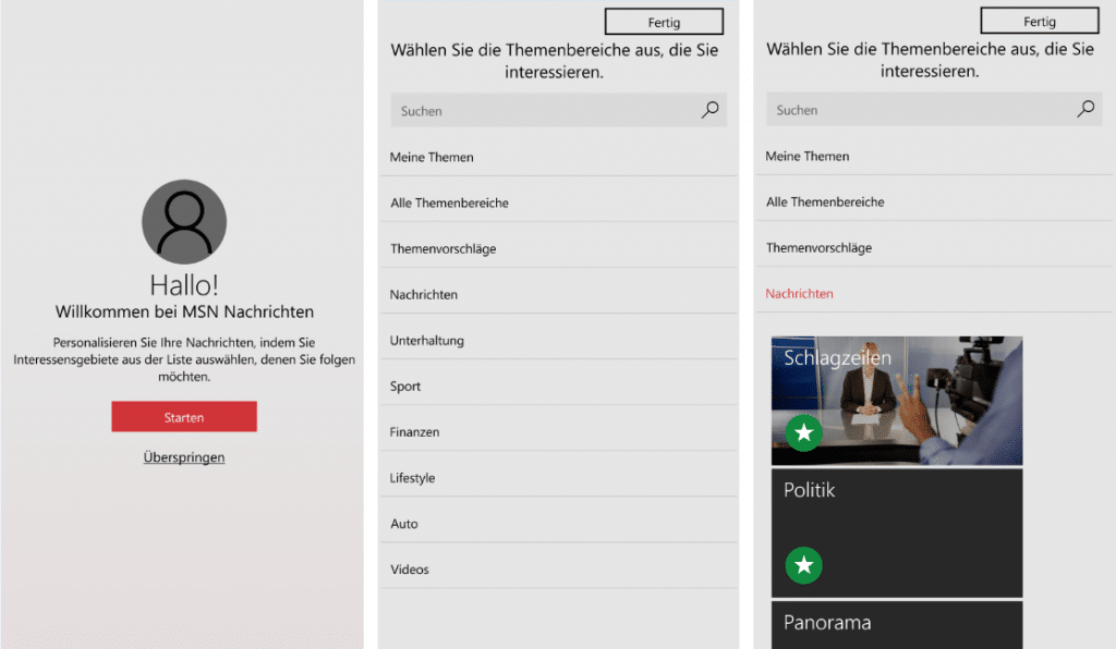 MSN Nachrichten: Update bringt personalisierte News-Quellen und mehr ...