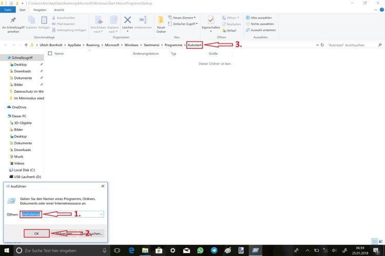 Apps per Drag und Drop zum Autostart-Ordner hinzufügen - WindowsUnited