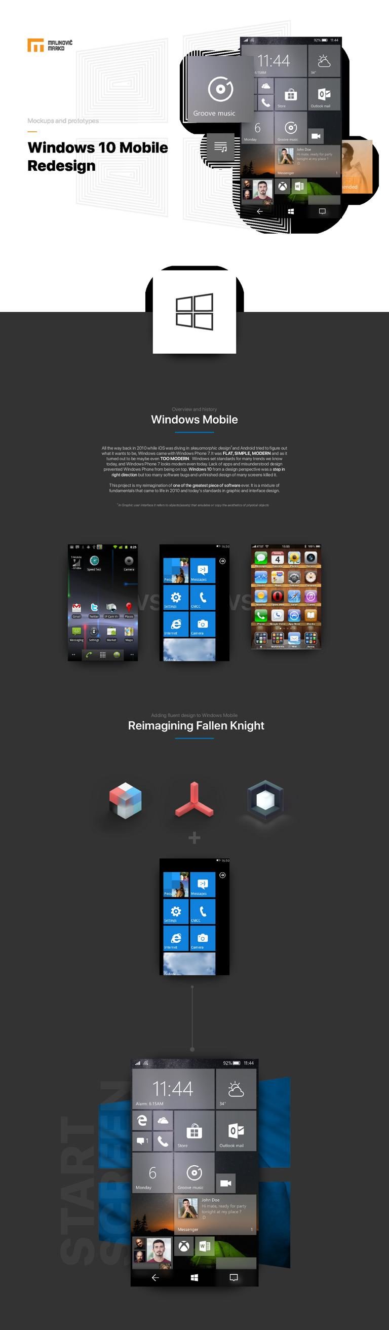 Windows 10 Mobile mit vollem Fluent Design - Künstler lässt uns träumen ...