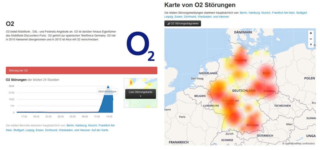 [Update: Behoben] Telefónica O2 hat bundesweite Störung im ...