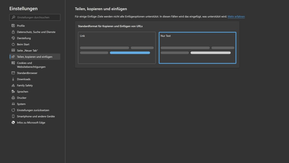[Anleitung] Microsoft Edge: Automatisches Einfügen von Links verhindern ...