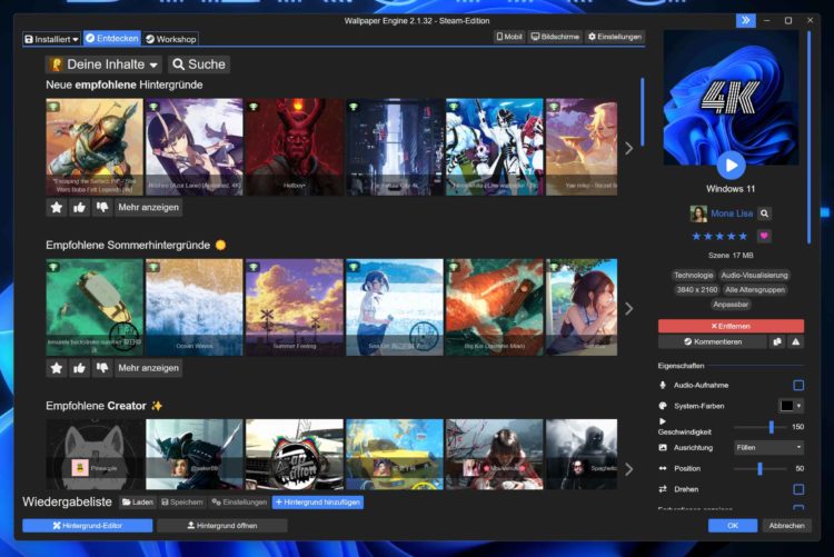App-Tipp: Wallpaper Engine - WindowsUnited