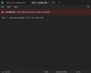 Windows 11: Arbeitet Microsoft an den Tabs für das Notepad? - WindowsUnited